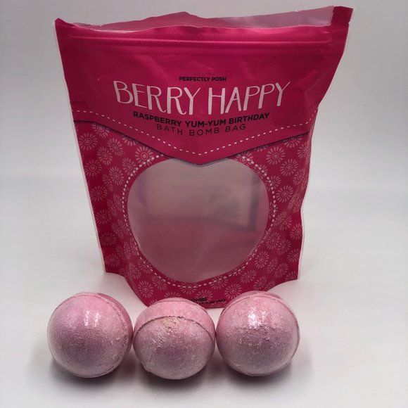 Perfectly Posh | Bath & Body | Posh Berry Happy 3 Pc Bath Bomb Set ...